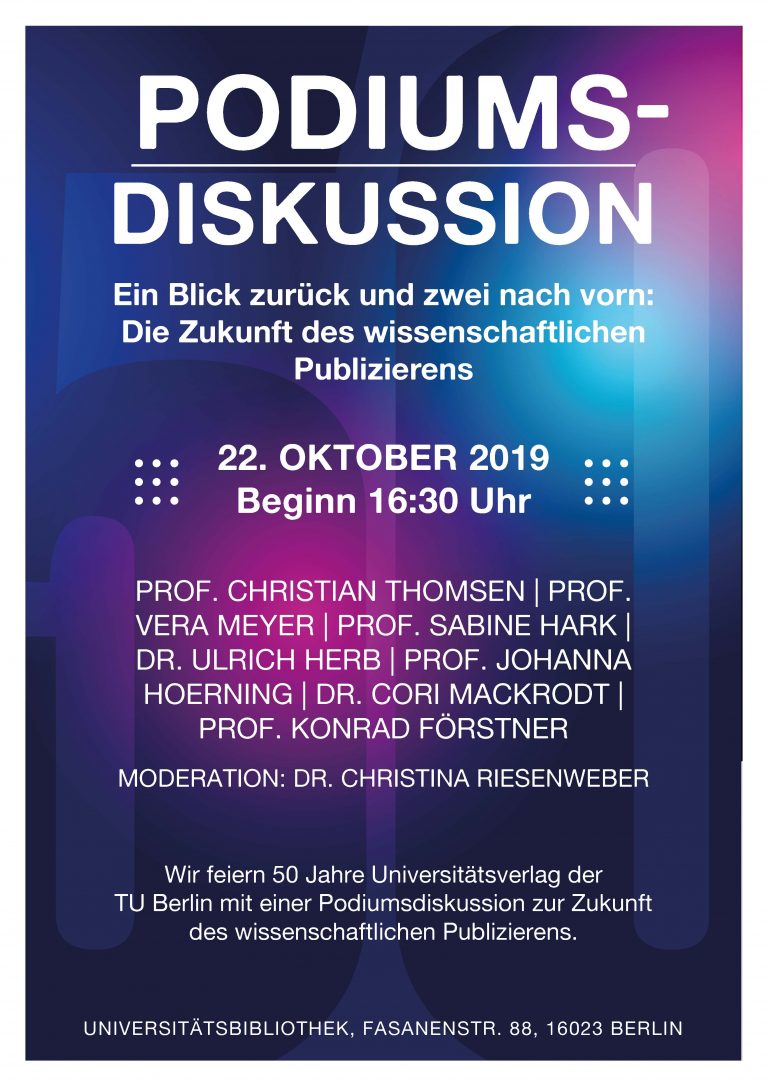 Open Access Week 2019 | Publizieren an der TU Berlin